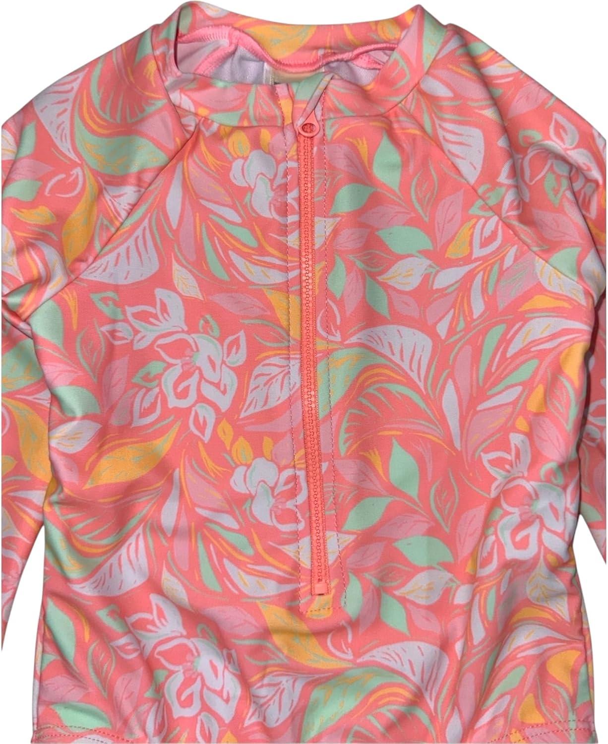 OSHKOSH B’GOSH Toddlers and Baby Girls’ One Piece Swimsuit Rashguard ...